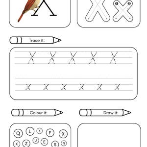 Alphabet Letter Worksheets | Alphabet Tracing | Preschool Sheets ...