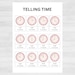 Telling Time Poster: Clock Learning Chart (digital Download) - Etsy