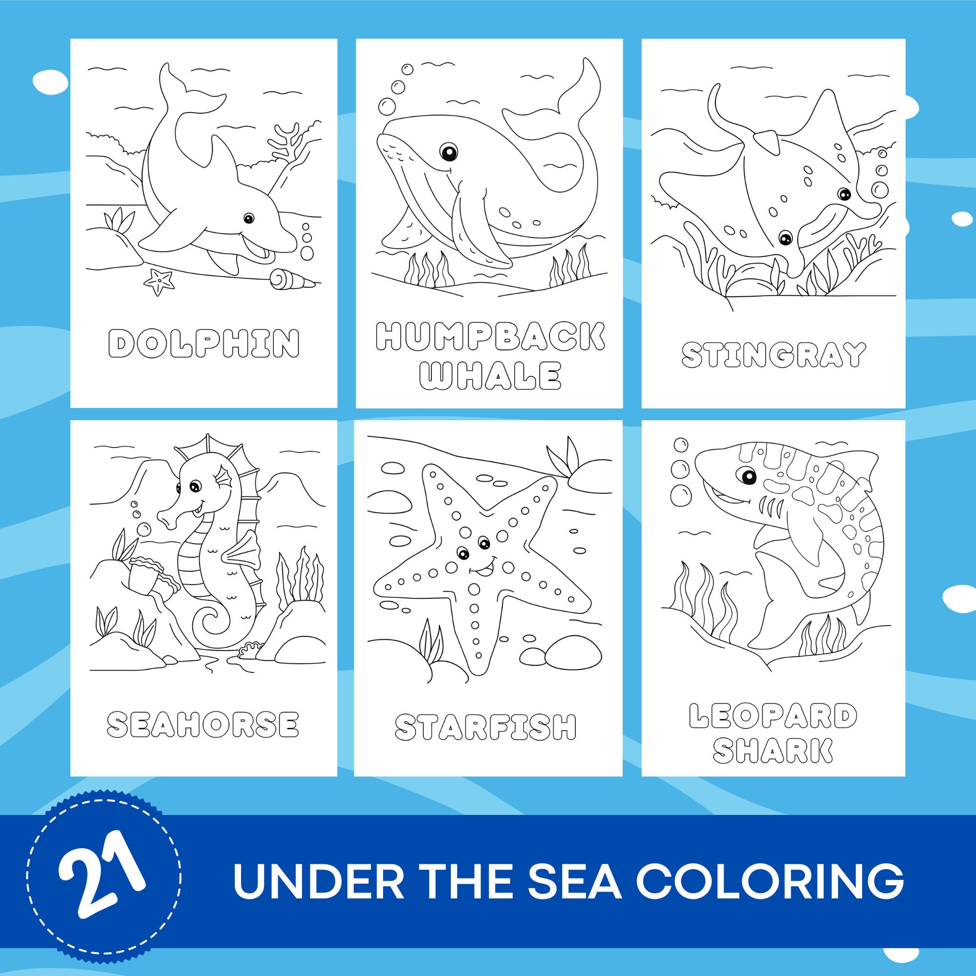 Sea Life Ocean Animals Coloring Pages 24 Sea Animal Coloring Pages For
