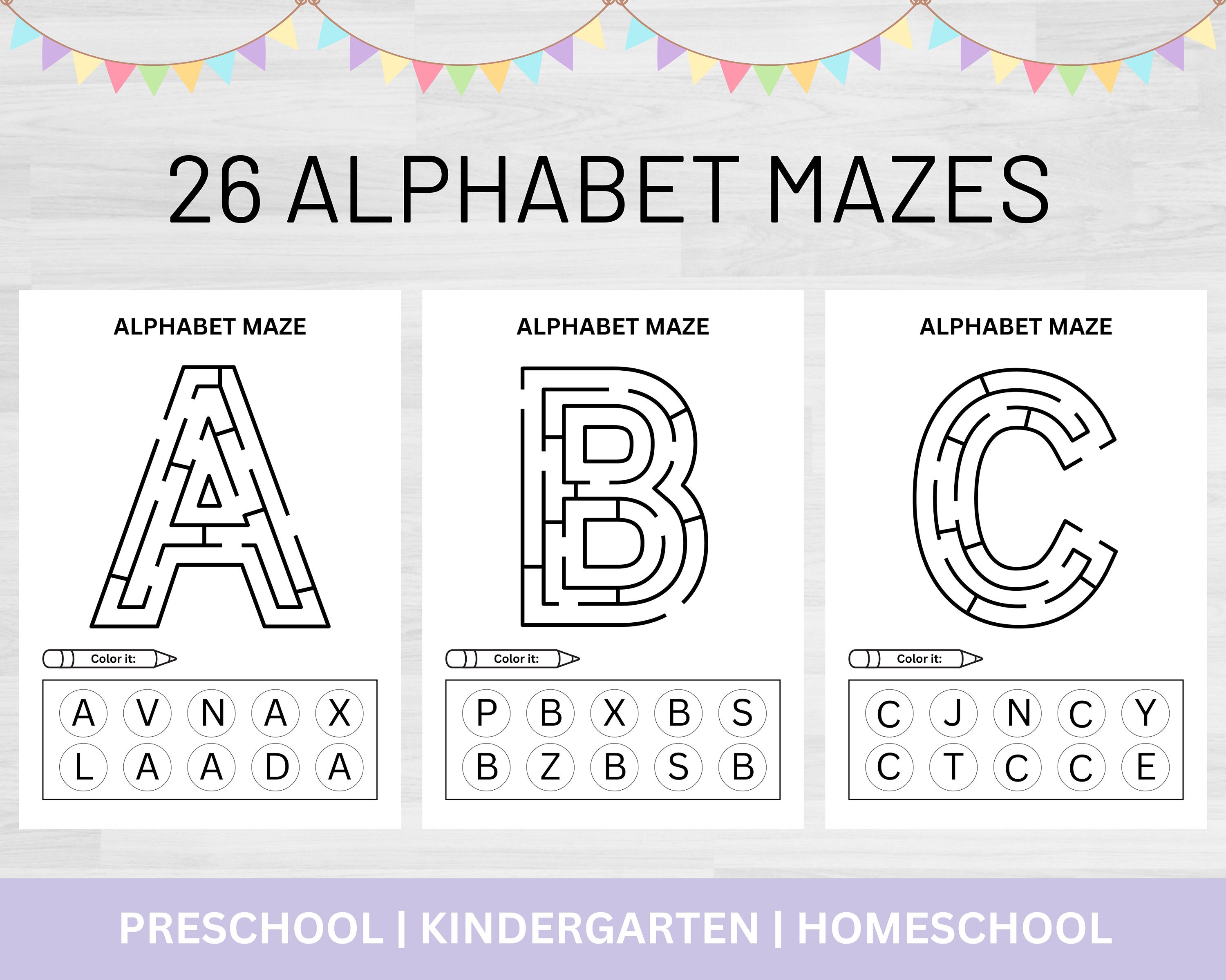 Alphabet Mazes Alphabet Printables Alphabet Worksheets Alphabet ...