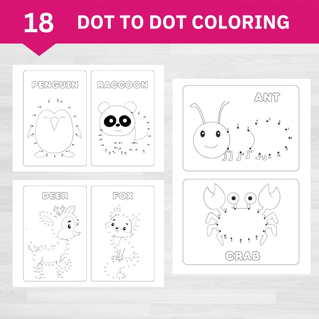 Dot to Dot | Connect the Dots | Numbers Worksheets | Coloring ...