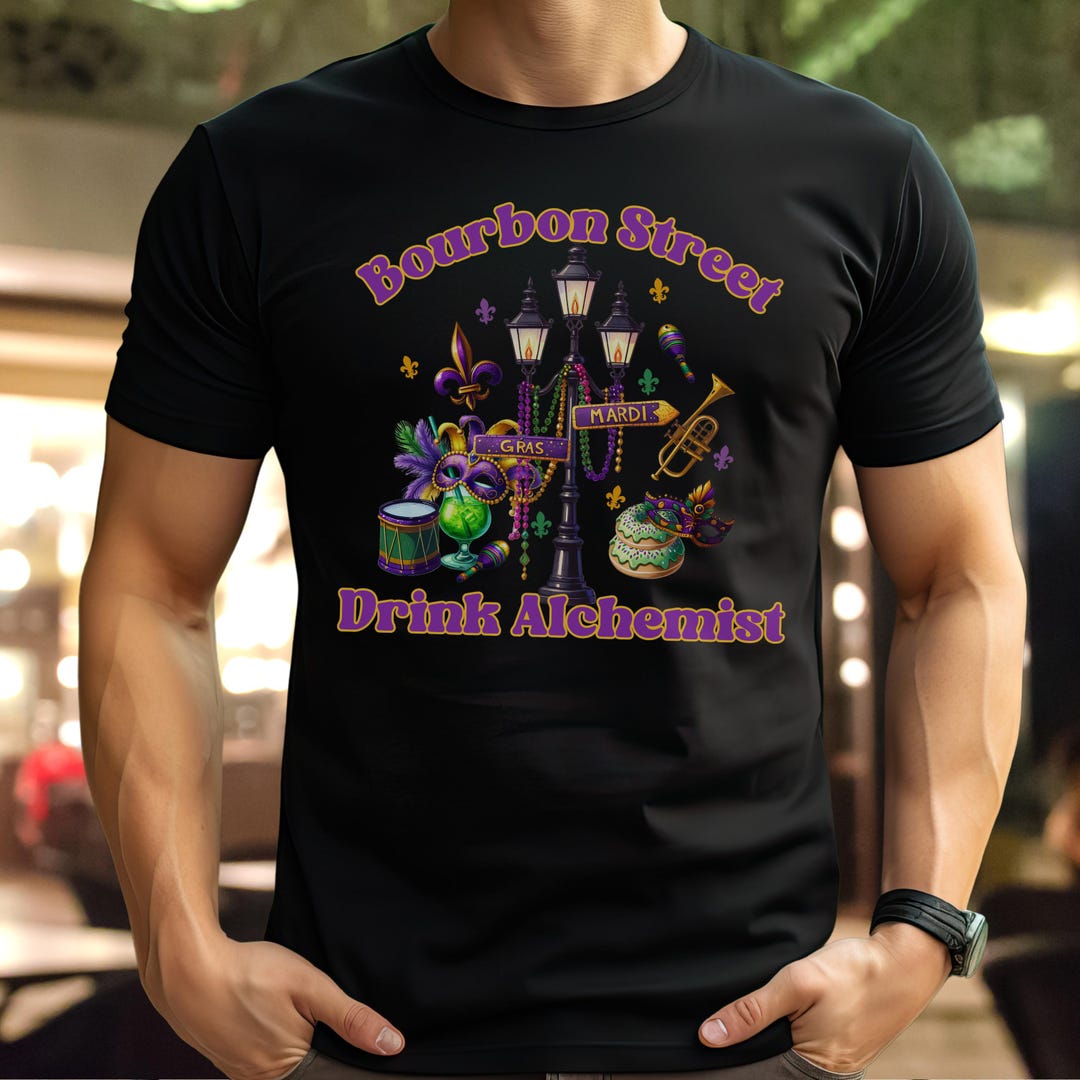 Mardi Gras Bartender T-shirt Funny Bourbon Street Mixologist Tee Mardi ...