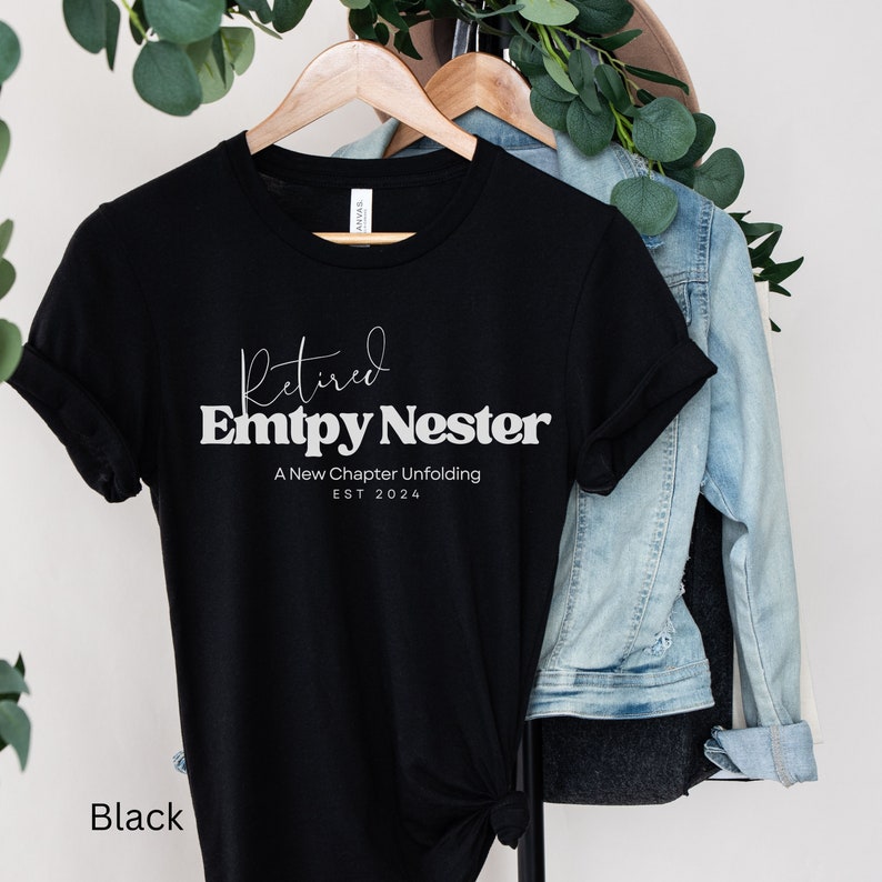 Retired Empty Nester T-shirt, Gift From Kids, Retirement Party Gift, Retirement Shirt, Est 2024 ...