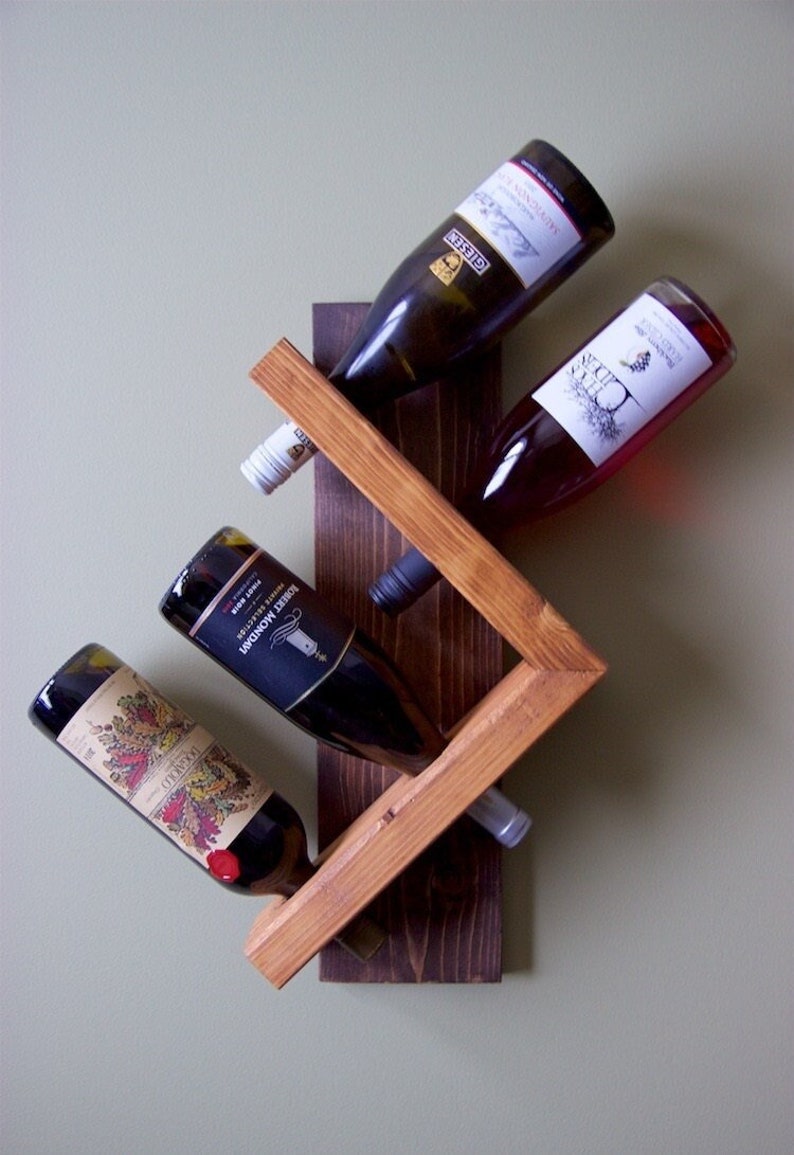 4-bottle Hanging Wine Rack - Etsy