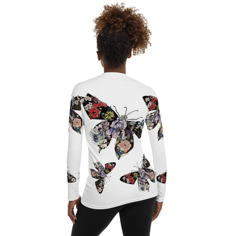Butterfly Grace Women's Rash Guard - Etsy