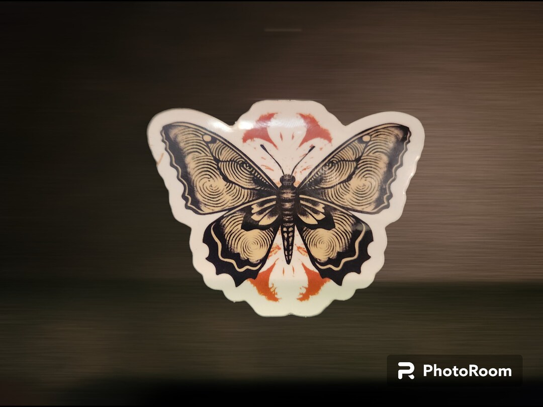 3" Forensic Fingerprint Butterfly Vinyl Sticker - Etsy