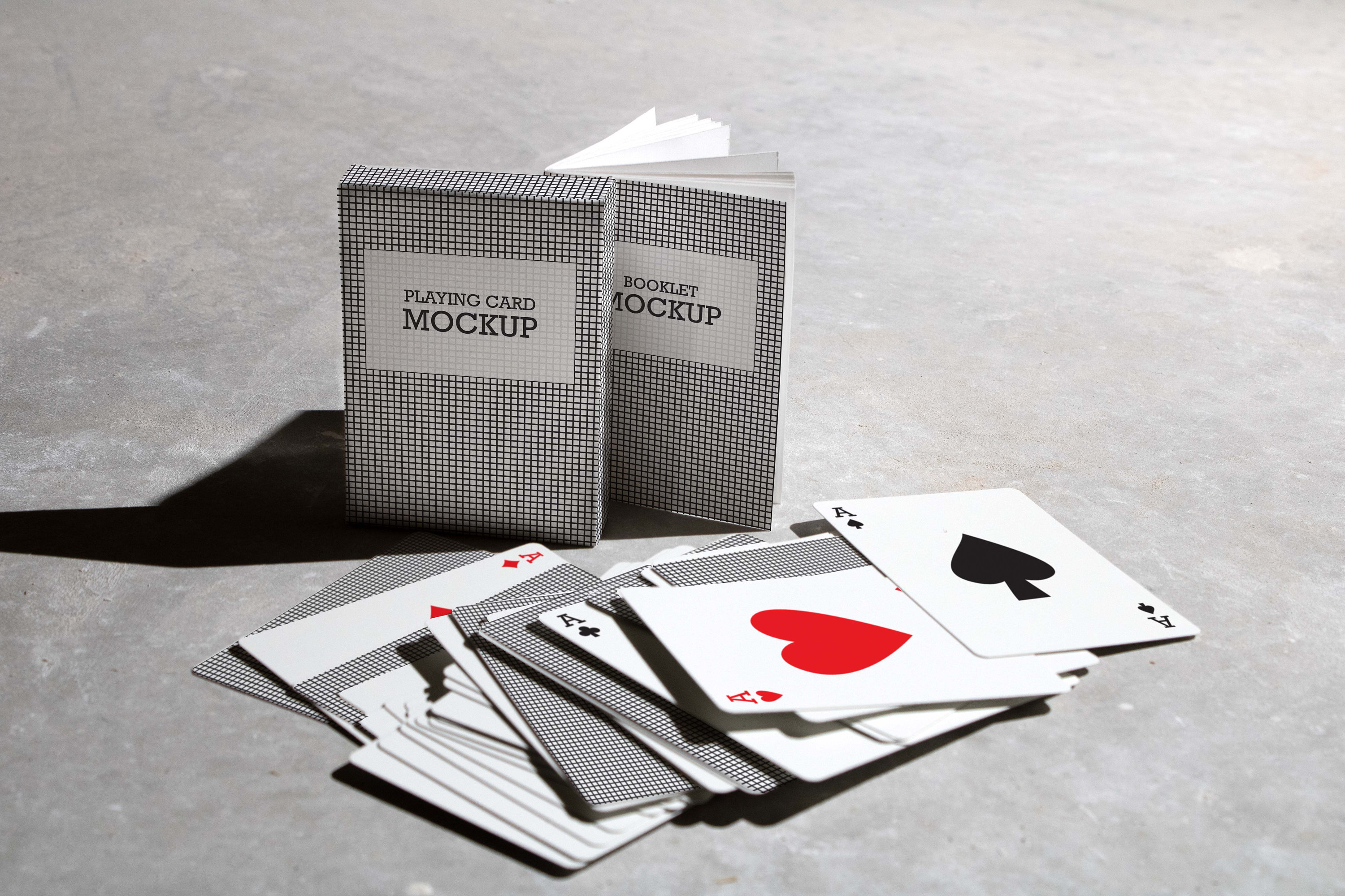 Playing Card and Booklet Mockups - Etsy