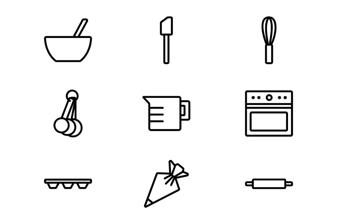 Baking Icon Set - Etsy