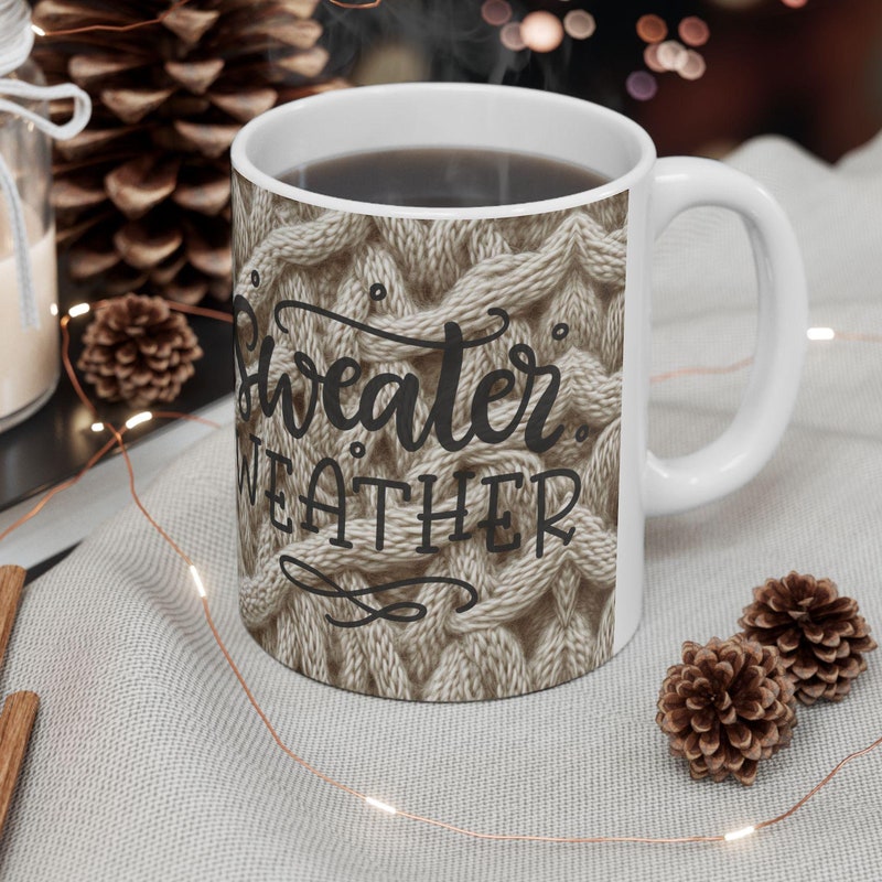 Sweater Weather Coffee Mug - Etsy