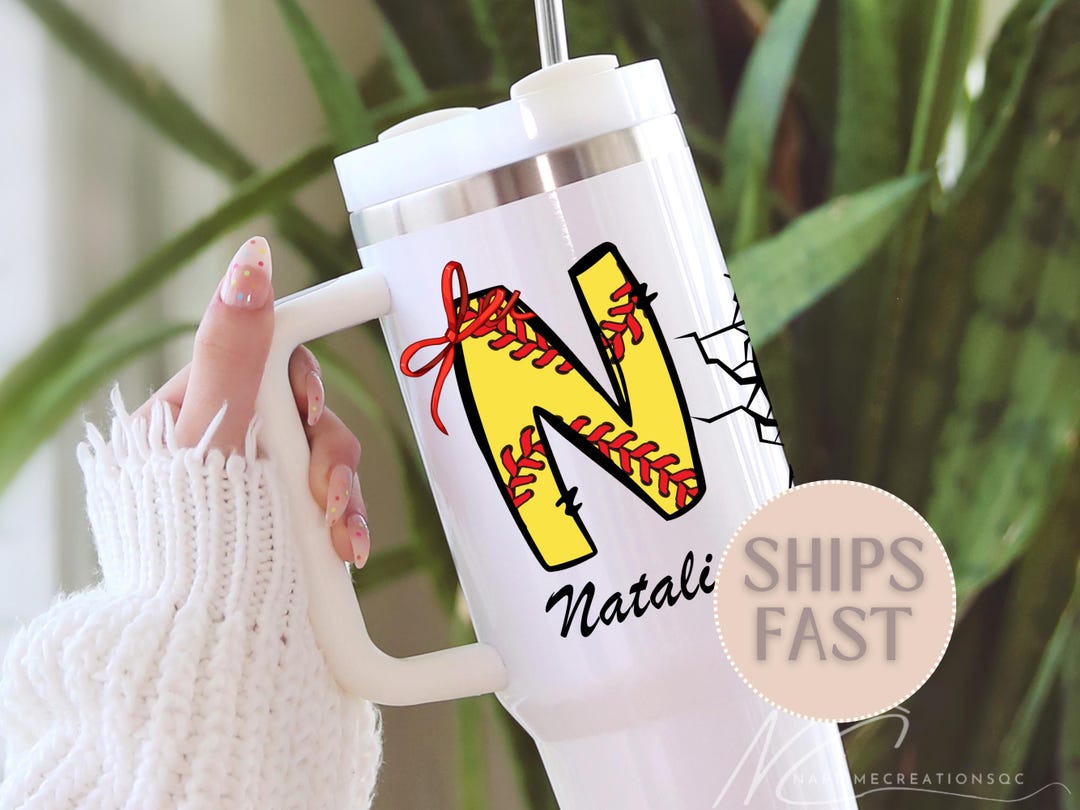 Personalized Softball 40 Oz Tumbler Cups, Custom Softball Player ...