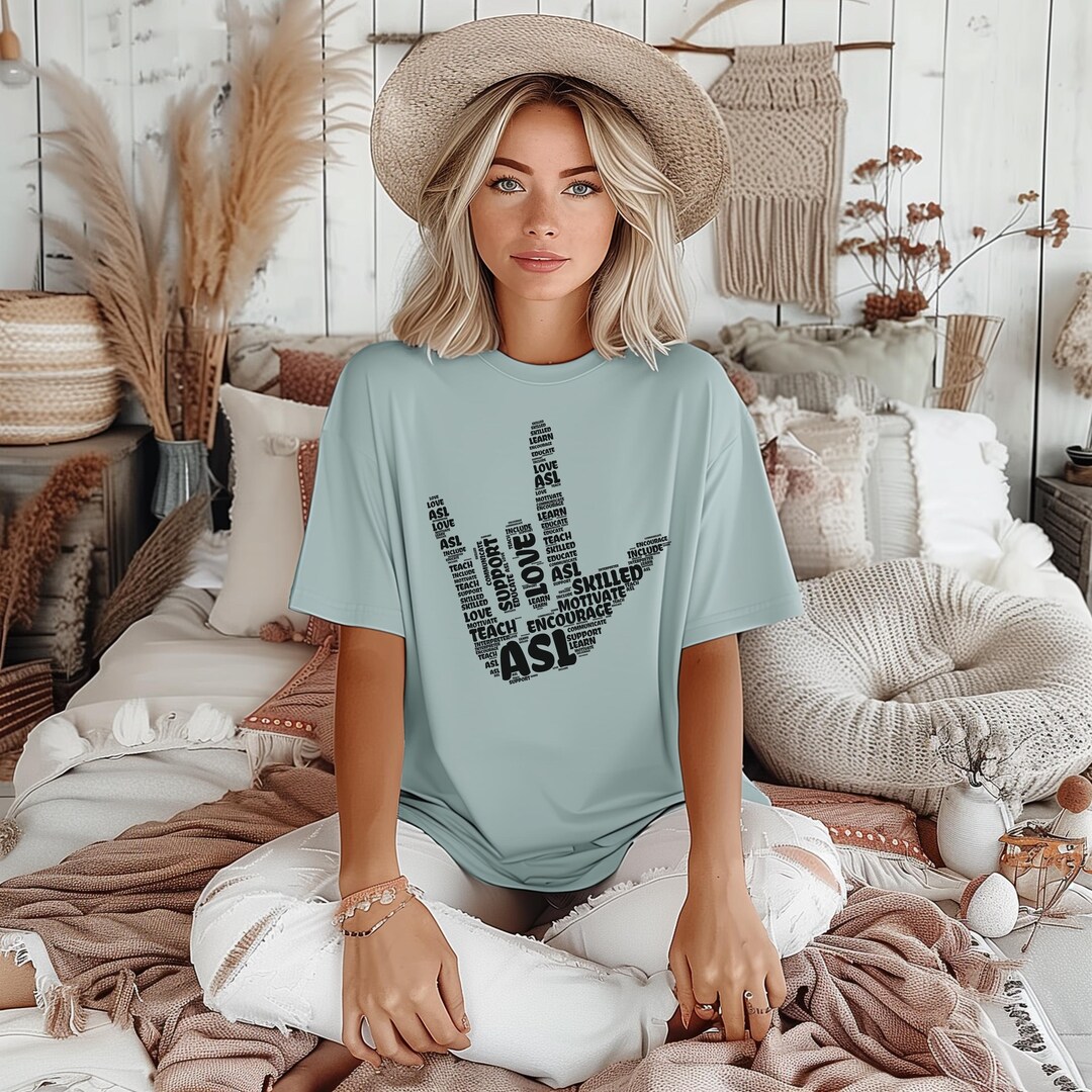 American Sign Language Interpreter Motivational T-shirt Back to School ...