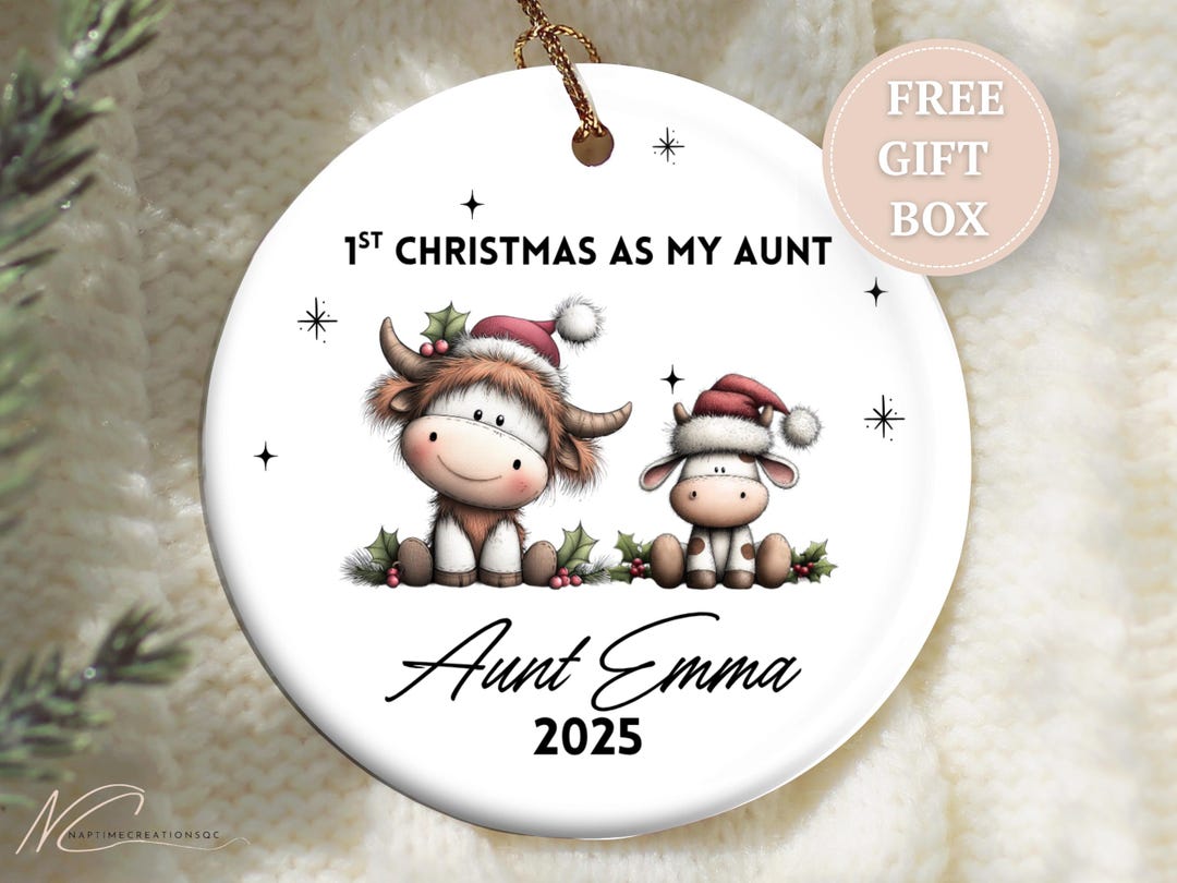 Personalized Gifts for Christmas First Christmas as Aunt Holiday ...