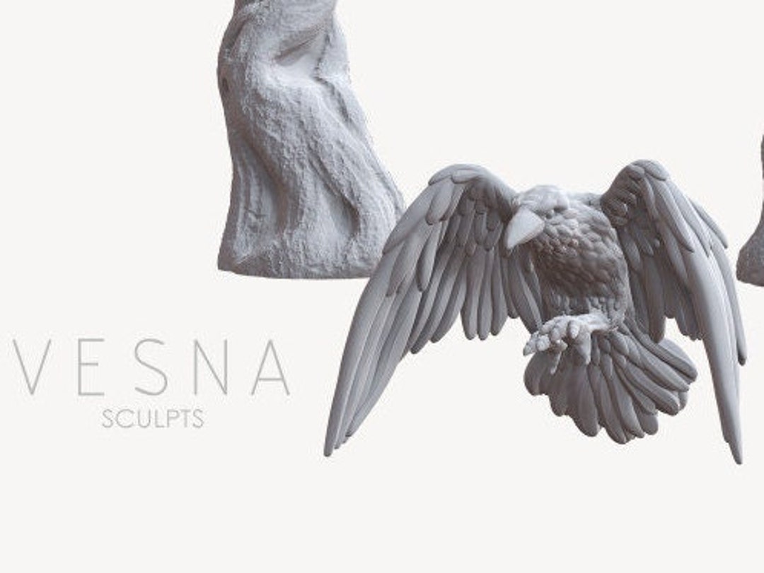 10x Raven Birds Forest Woods Scatter Terrain Scenery Landscape TTRPG ...