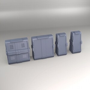 Gun Locker Scifi War TTRPG Miniature Resin Print D&D Bunker Scatter ...