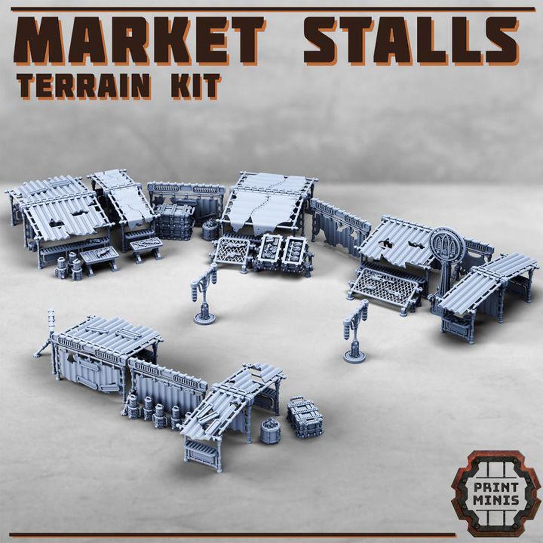 Market Stalls Bundle Kit Terrain Scatter Scenery Landscape Dnd Space ...