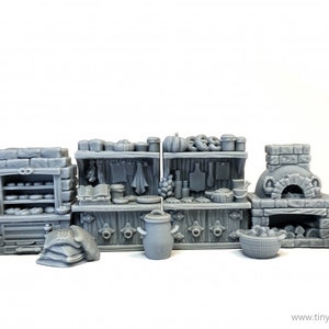 Medieval Bakery Artisan Oven Baker Scatter Terrain D&D Miniature TTRPG ...