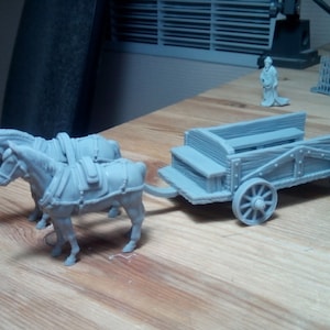 Cargo Cart Horse Drawn Merchant Town Scatter Terrain Scenery Landscape ...