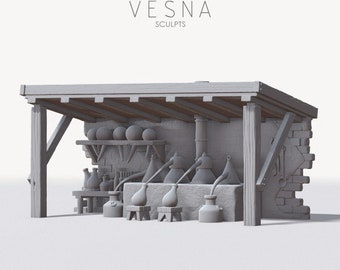 Alchemy Lab Equipment RPG Terrain 32-54mm Terrain - Etsy