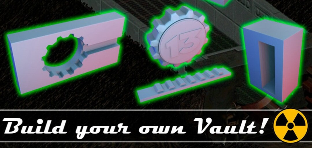 Nuclear Fallout Valt Door Base Build TTRPG Fantasy Dnd Miniature TTRPG ...