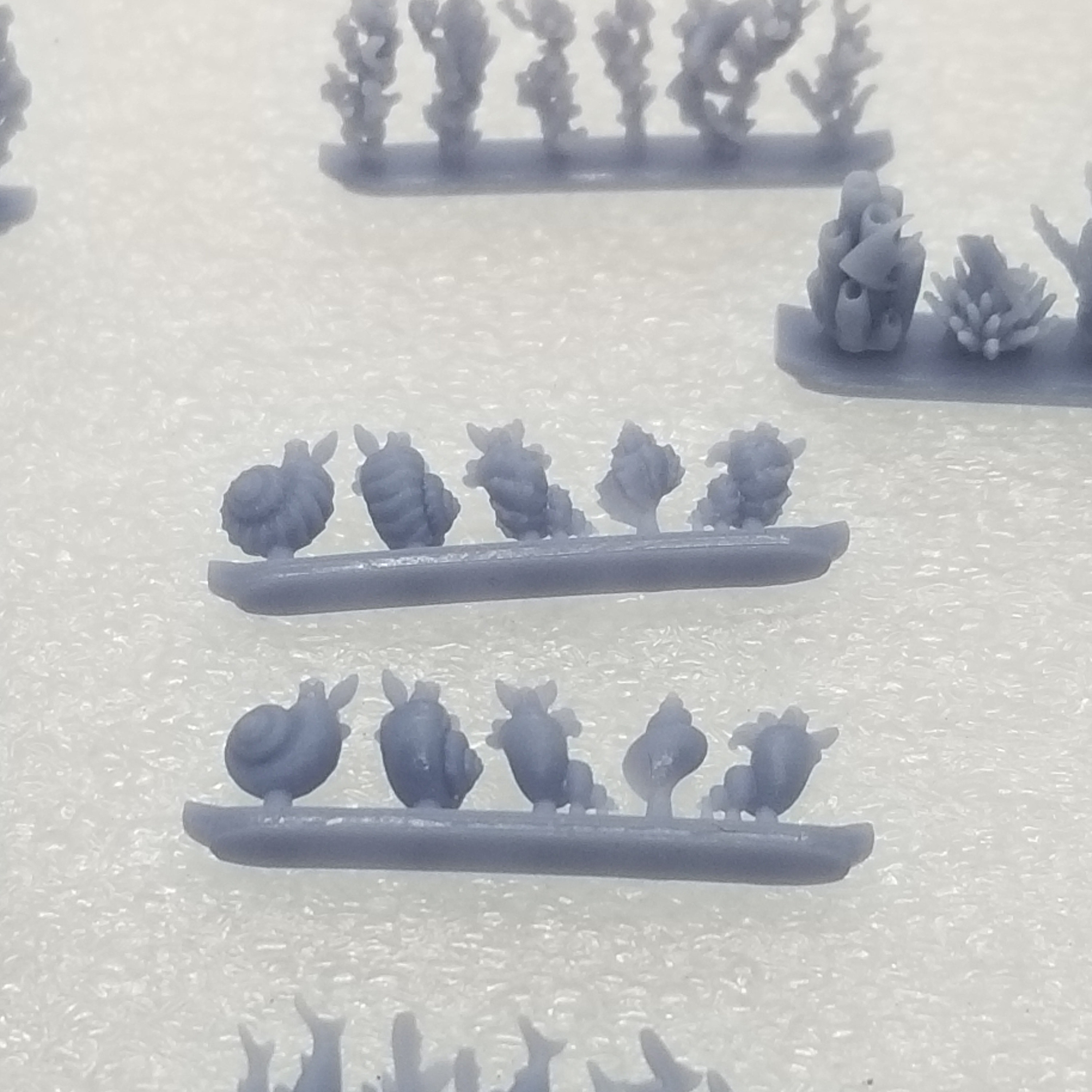 Ocean Aqua Scape Aquarium Miniatures Coral Starfish Clam W/ Treasure ...