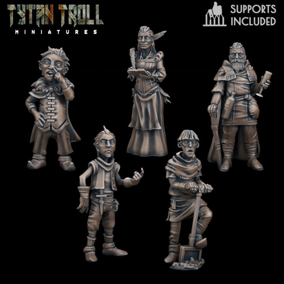 Random NPC 9 Bundle Medieval Citizens Scatter Terrain Scenery Landscape ...