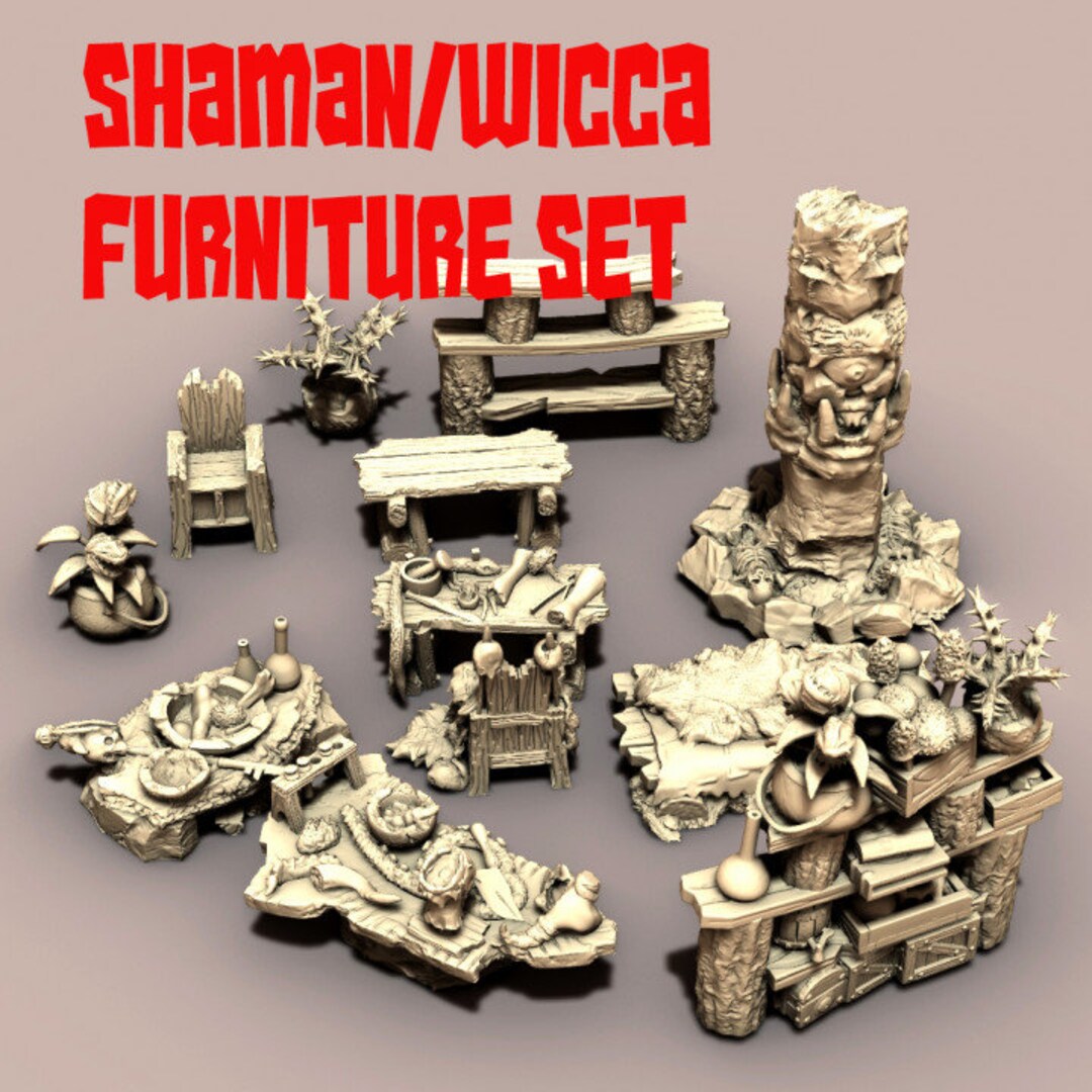 Shaman Wicca Scatter Terrain Scenery Landscape Dnd Medieval Toten Pole ...