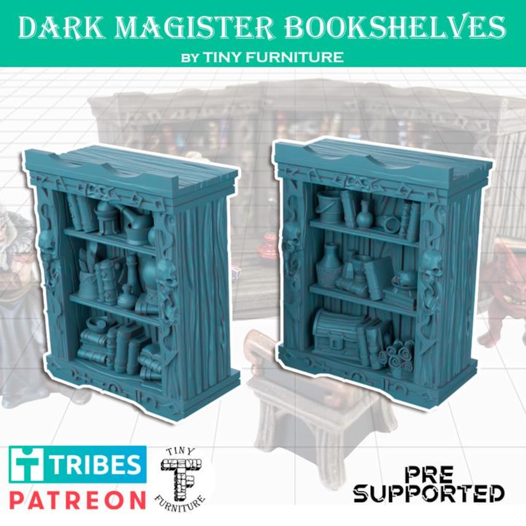 Dark Magisters Bookshelves Shelving Shelf Potions Magic Wizard Medieval ...