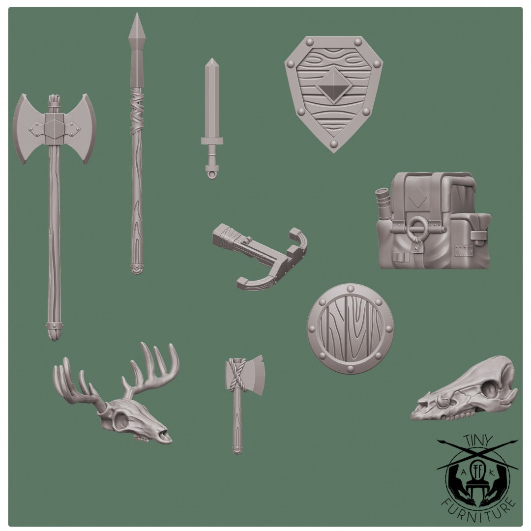 Bandit Camp Scatter Terrain D&D Pathfinder TTRPG Resin Print Fantasy ...