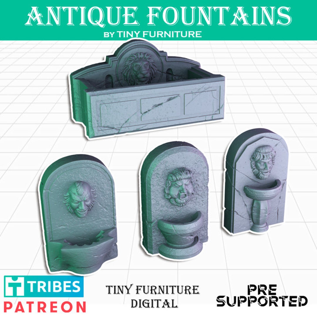 Antique Fountains Fountain Victorian Classic Water Medieval Dnd ...