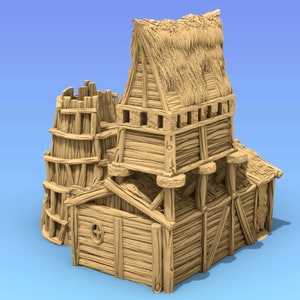 Mine Barracks Mining Site Building Medieval Fantasy TTRPG Scatter ...