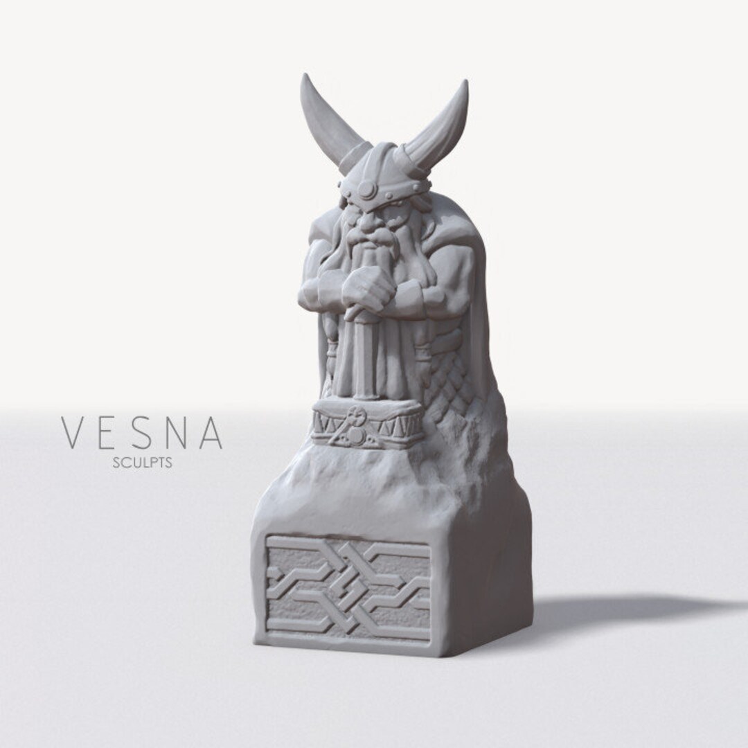 Viking Dwarf Monument of Ancestor 1 Scatter Terrain Scenery TTRPG ...