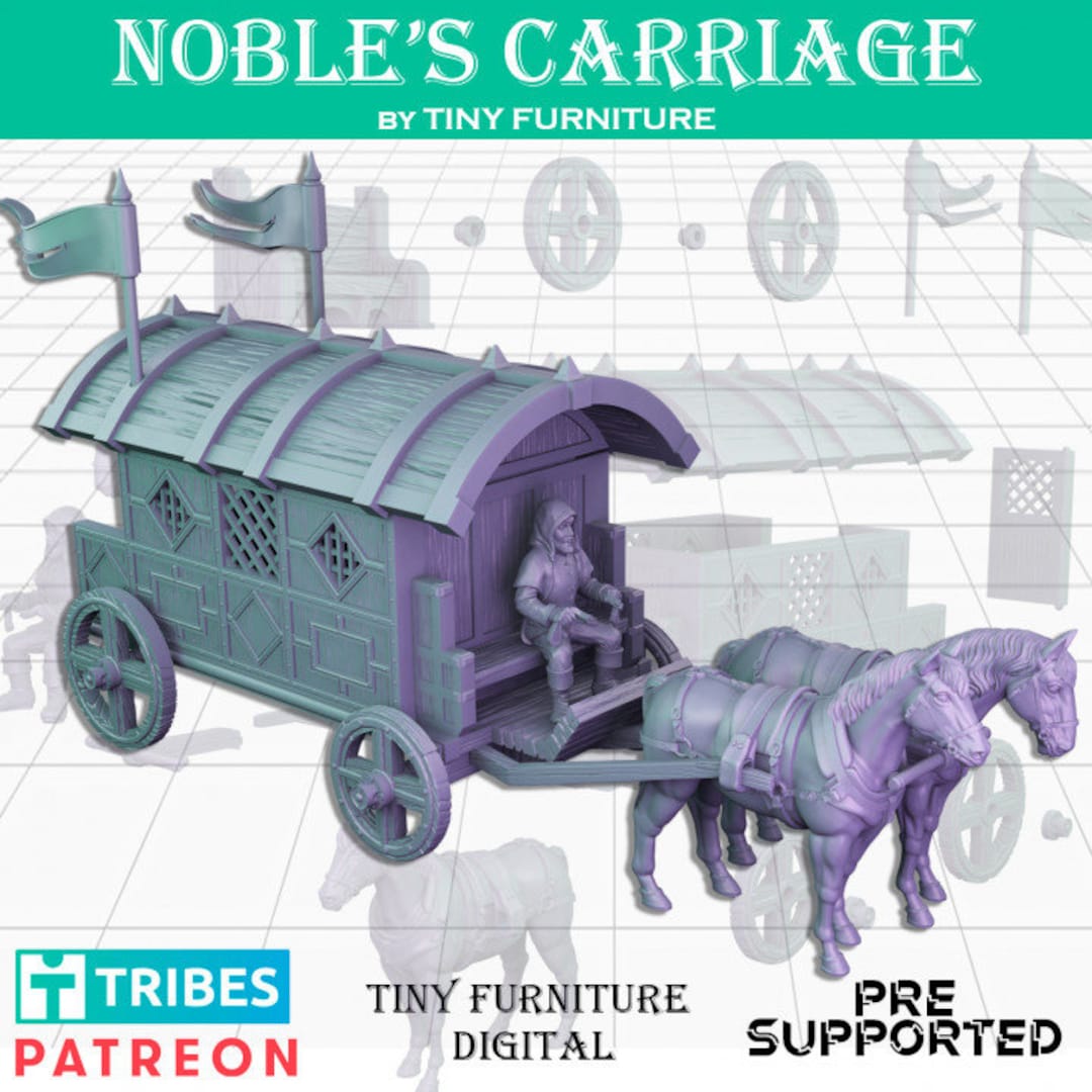 Nobles Carriage Horse Drawn Cart Victorian Edwardian Town Scatter ...