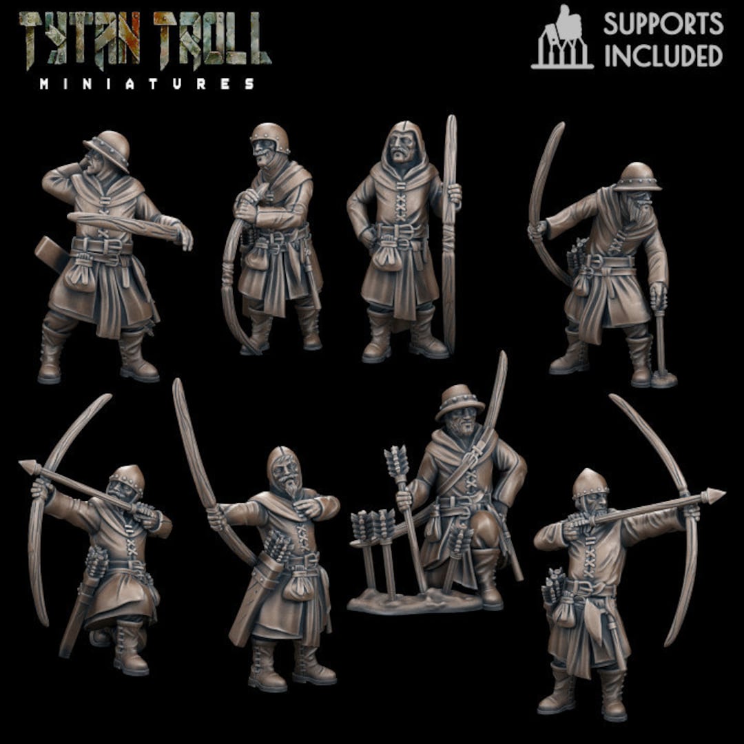 Archer Soldiers Soldier Medieval Archers Rangers Range Bow Arrow Town ...