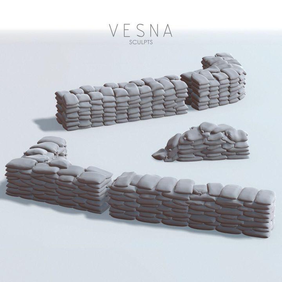 Sandbag Walls Fort Fortification War Military Defense Battlefield ...