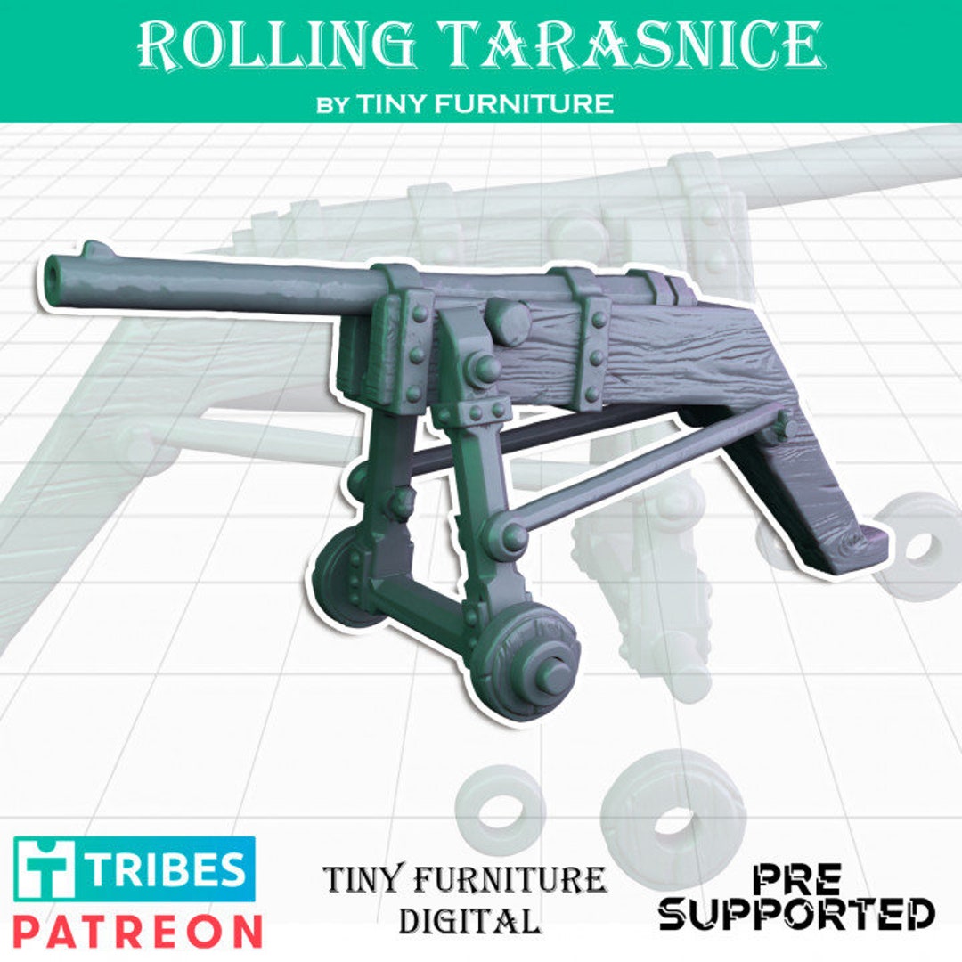 Rolling Tarasnice Medieval Artillery Weapon Cannon War Defense Scatter ...