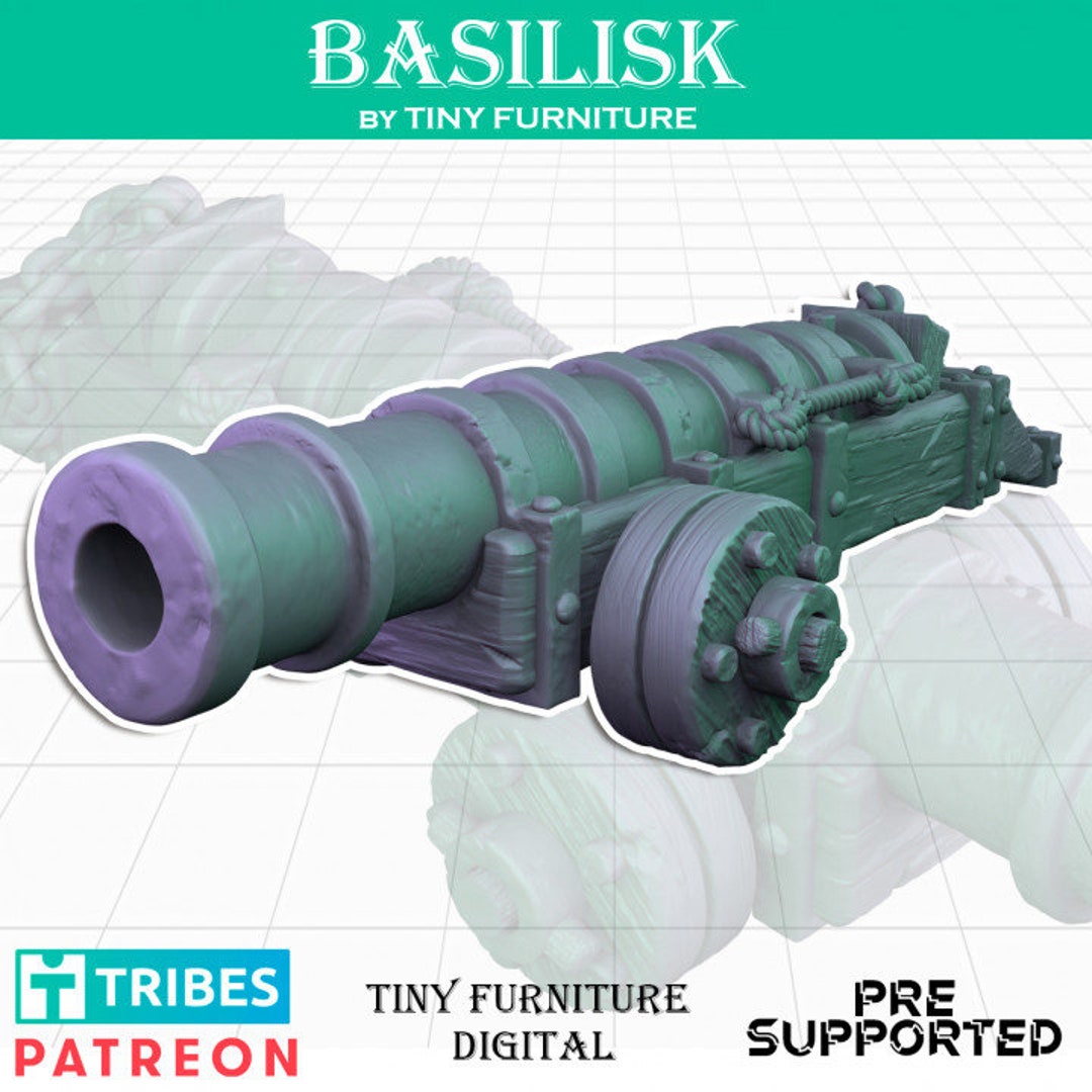 Basilisk Medieval Artillery Weapon Cannon War Defense Scatter Terrain ...