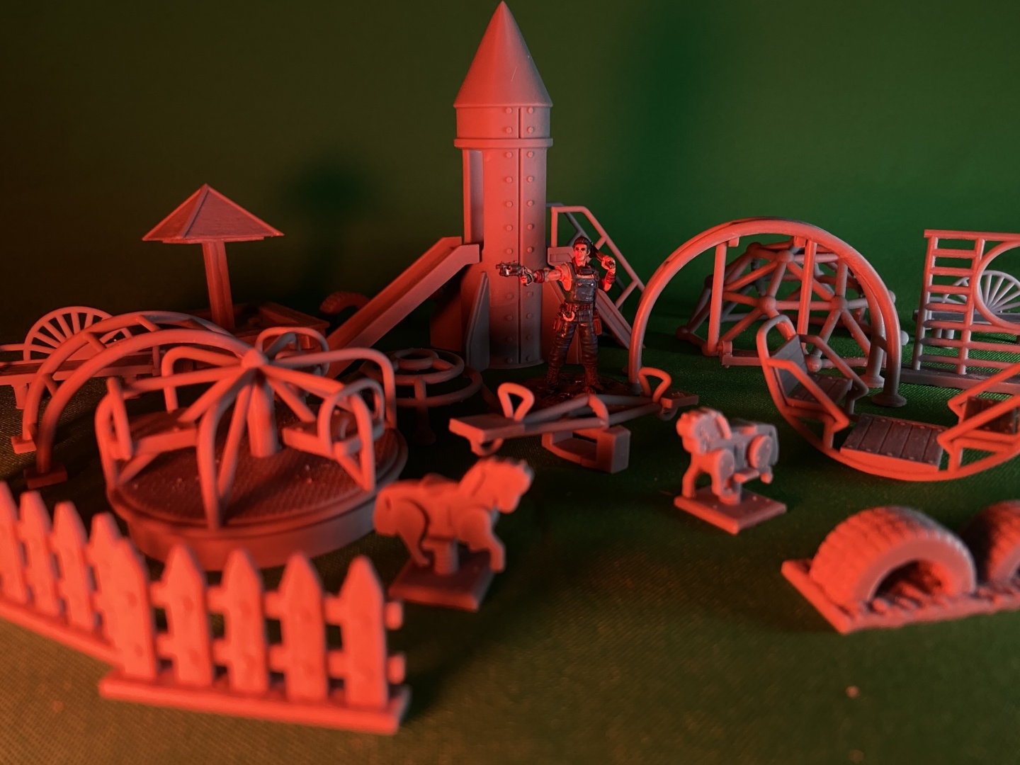 Soviet Era Playground Park Metal Old School Scatter Terrain Scenery ...