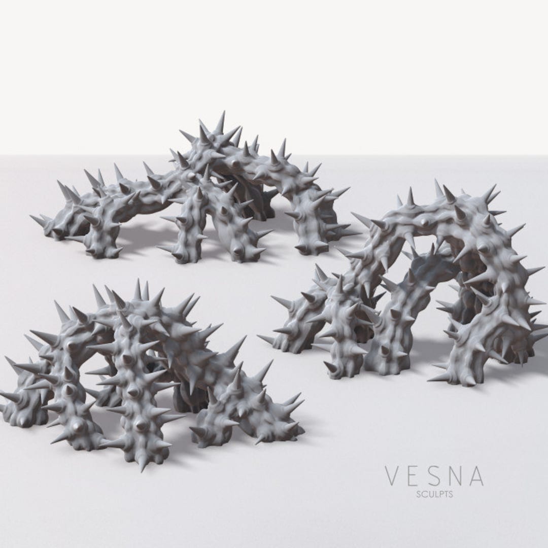 Giant Thorn Weed Vine Scatter Terrain Scenery Landscape TTRPG Fantasy ...