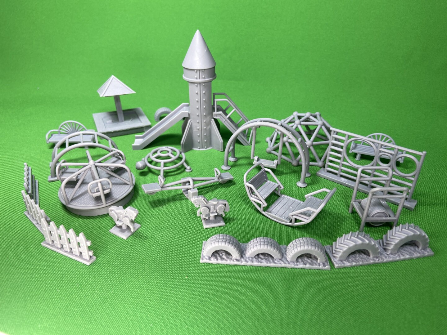 Soviet Era Playground Park Metal Old School Scatter Terrain Scenery ...