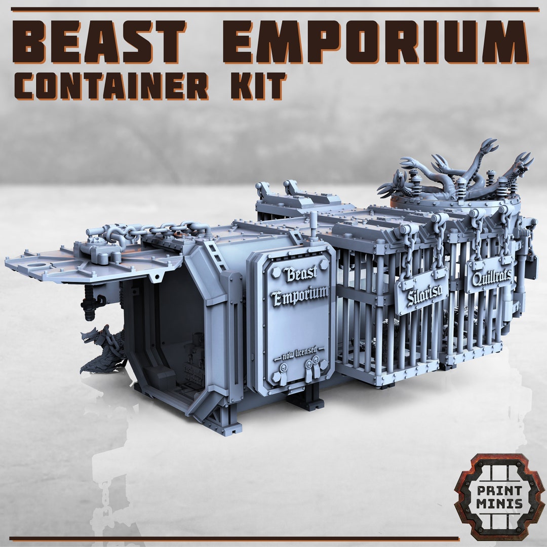 Beast Emporium Market Jail Monsters Creatures Container Metal Wasteland ...