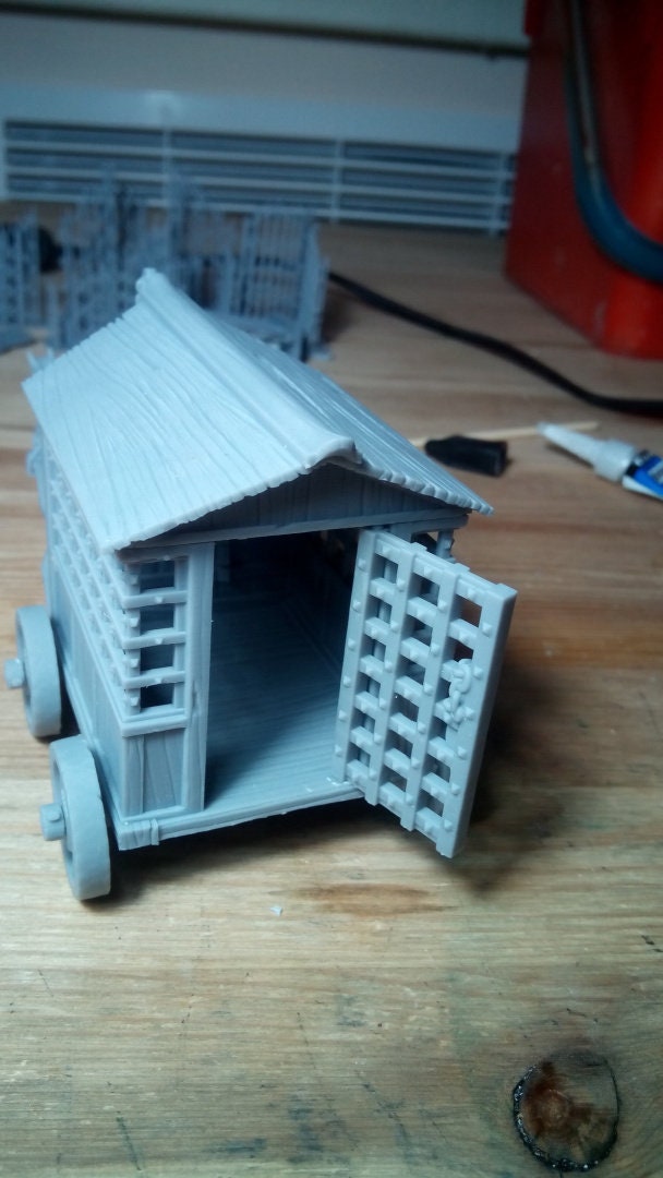 Prisoner Carriage Cage Horse Drawn Victorian Edwardian Town Scatter ...