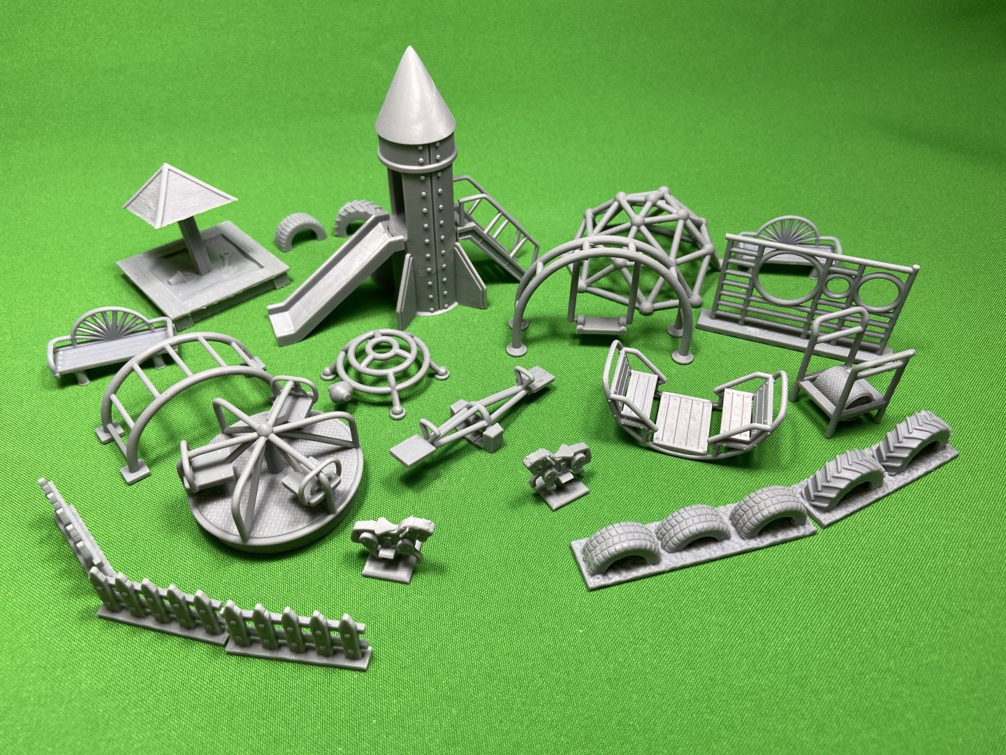 Soviet Era Playground Park Metal Old School Scatter Terrain Scenery ...