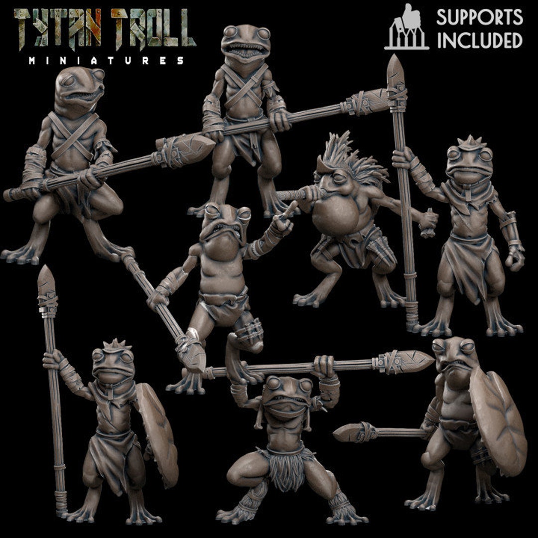 Frog Folk Toad People Amphibious Creatures People Villagers Dnd ...