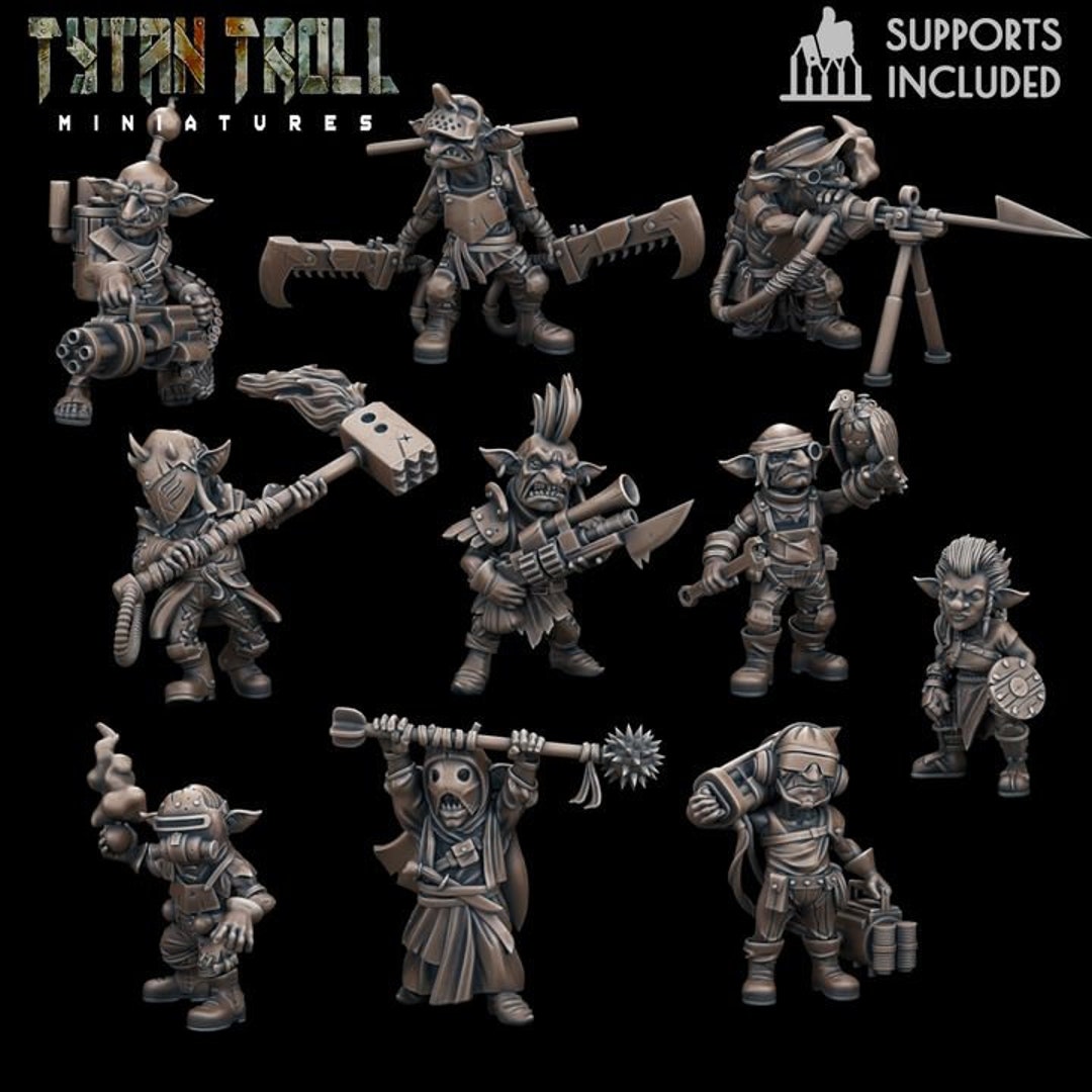 Goblin Scrapper Scrappers Wasteland Guns Armored Dystopian Dnd Scatter ...