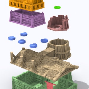 Mine Barracks Mining Site Building Medieval Fantasy TTRPG Scatter ...