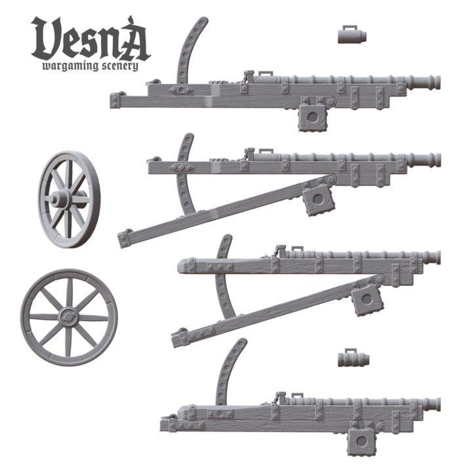 Breech Loading Guns Medieval Artillery Weapon Gun War Scatter Scenery ...
