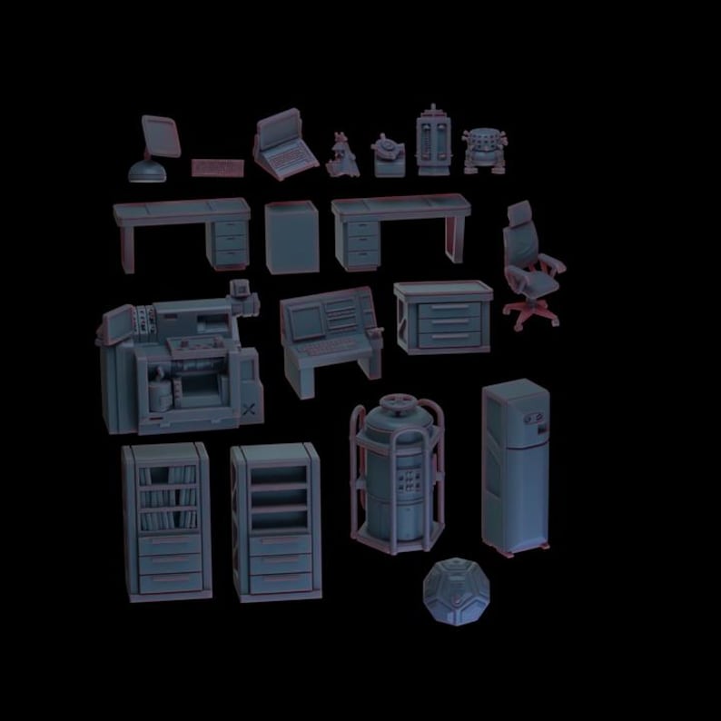 Spaceship Lab Computer Space Ship Station Science Dnd Scatter Terrain ...