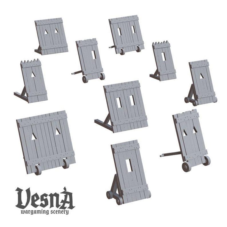 Medieval Siege Manlets Warfare War Scatter Scenery Landscape TTRPG ...