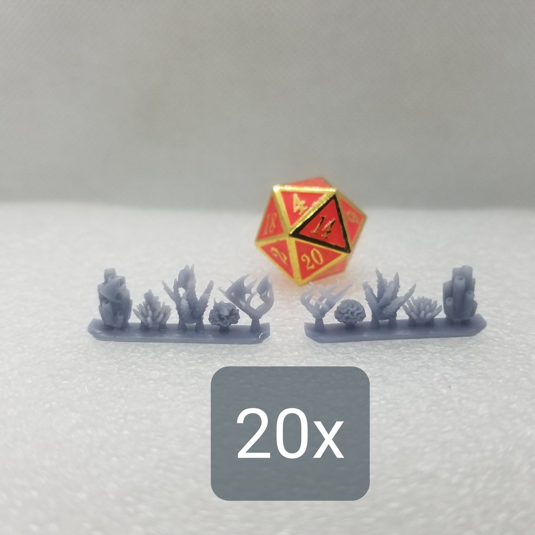 Sea Anemone Coral Ocean Scape Scatter Terrain Scenery Dollhouse Dnd Landscape Water Base Fantasy ...