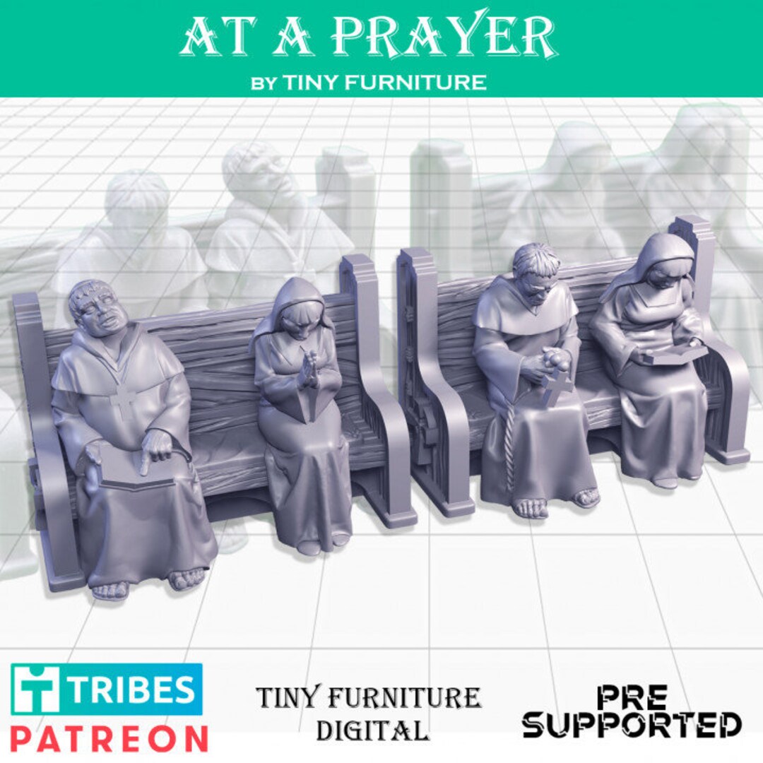 People Praying Sitting in Pews at Church Medieval Event Town Square ...